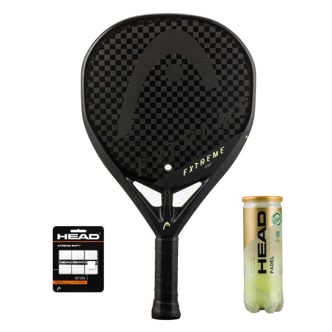Head Extreme One 2023/2024 + XtremeSoft Overgrip + Padel Pro S – Ongoal